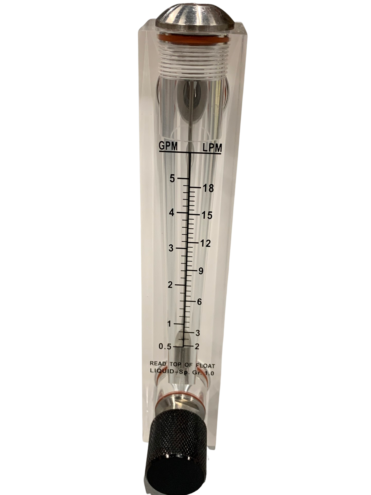 (Concentrate & Recycle) Flow Meter, 0.5-5 GPM, w/ SS Valve – spotzerowater
